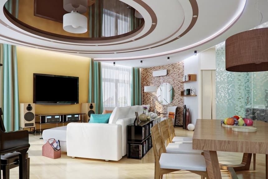 31 Unique Pop Design Ideas to Make Your Living Room Stand-Out - HelpWithDIY