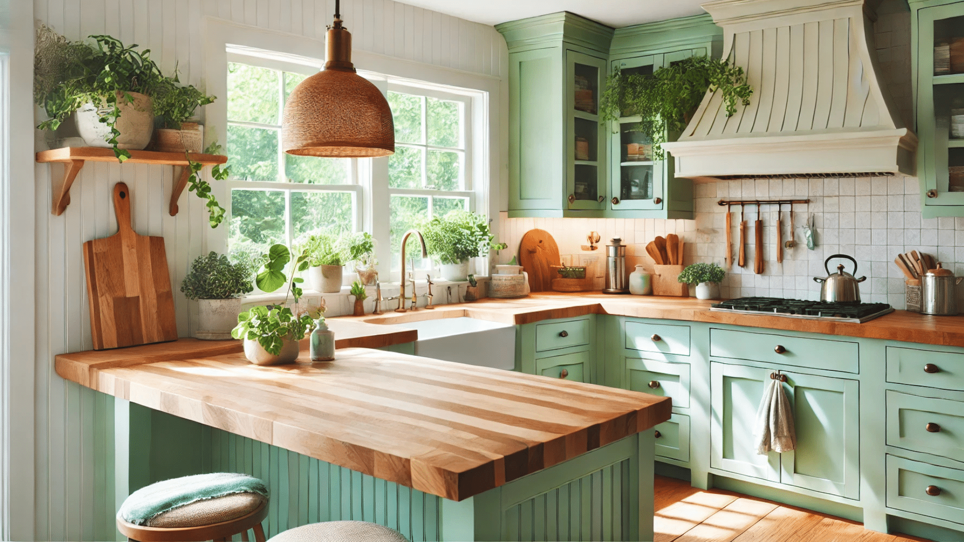 Green Cabinets with Butcher Block: Best Pairings & Tips - HelpWithDIY