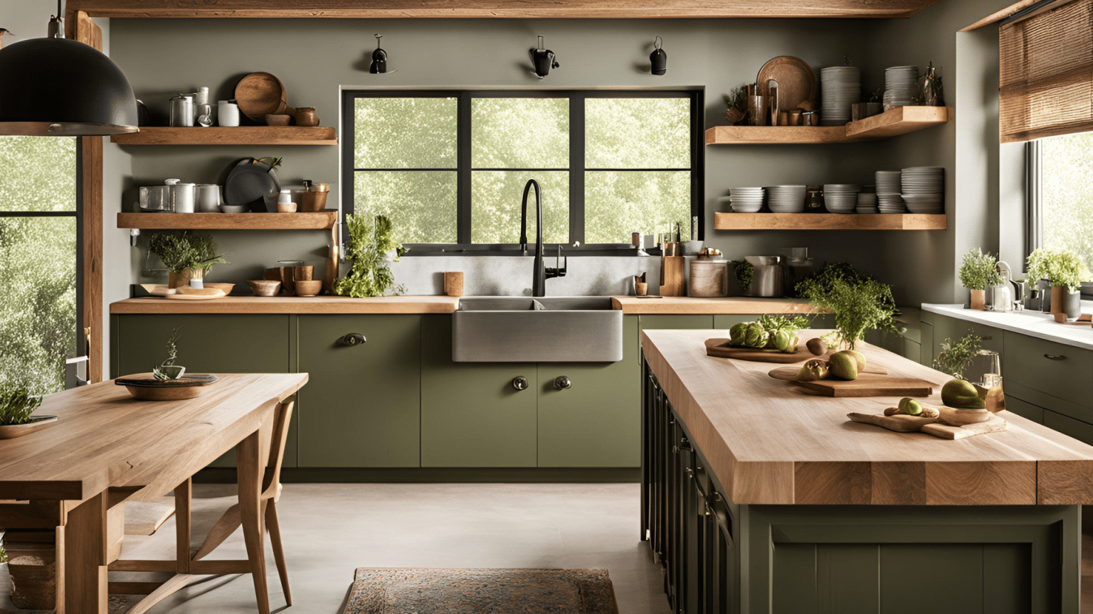 Green Cabinets with Butcher Block: Best Pairings & Tips - HelpWithDIY