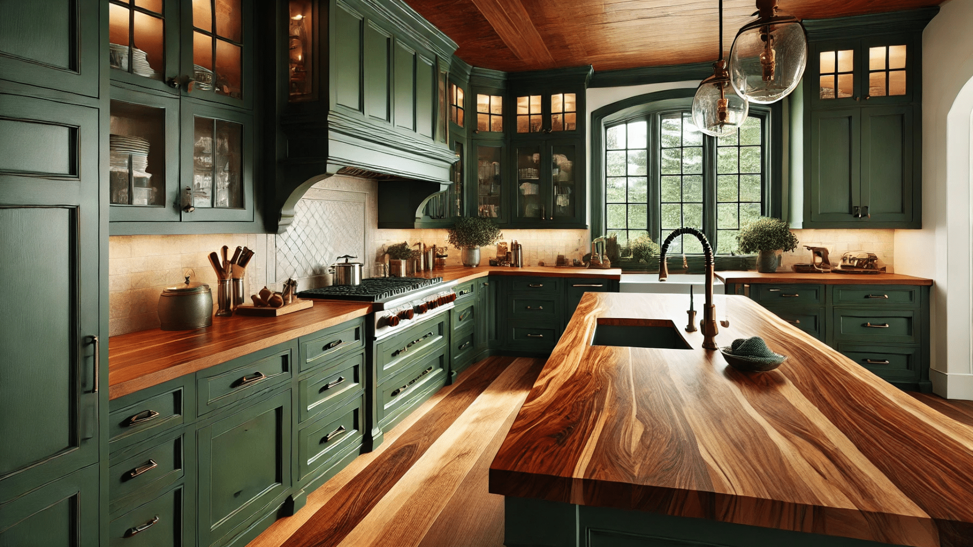Green Cabinets with Butcher Block: Best Pairings & Tips - HelpWithDIY