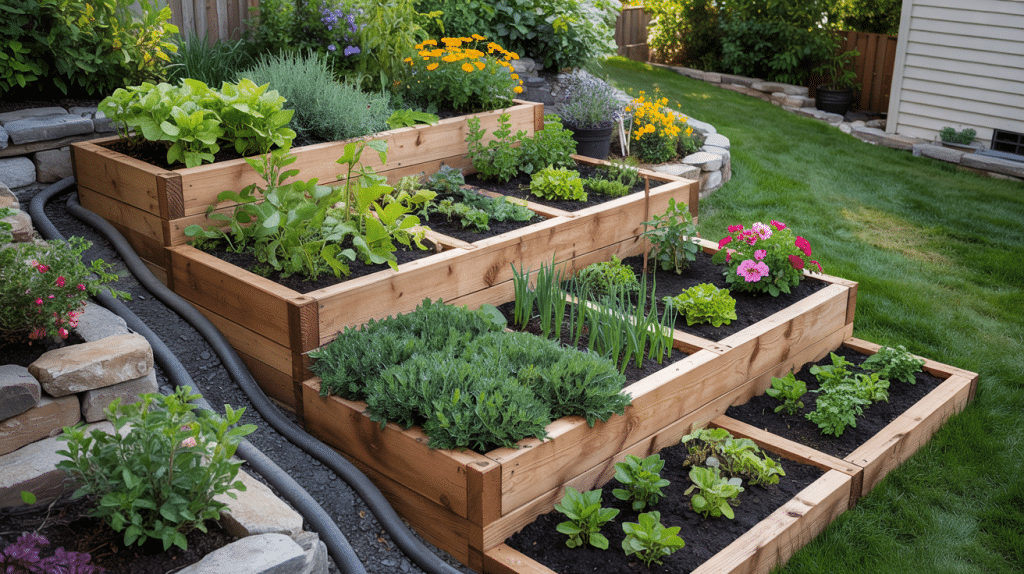 How to Create Terraced Garden Beds on a Slope? - HelpWithDIY