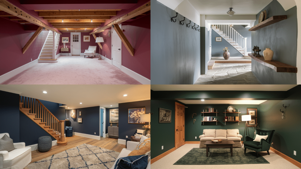40 Inspiring Basement Paint Color Ideas You'll Love - HelpWithDIY