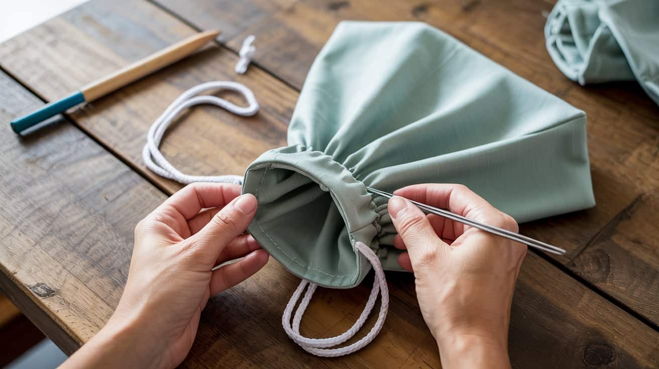 Step-by-Step Instructions for Making a Lined Drawstring Bag - HelpWithDIY