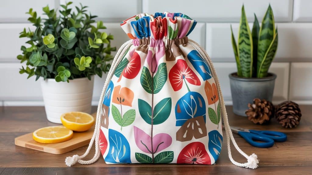 Step-by-Step Instructions for Making a Lined Drawstring Bag - HelpWithDIY