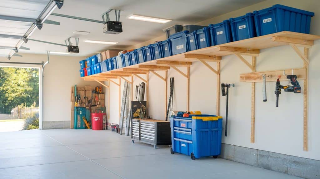 How to Build Overhead Garage Storage Using 2x4 Lumber - HelpWithDIY