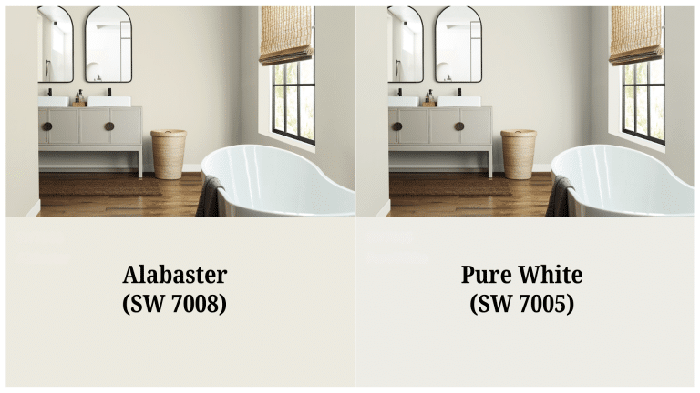 Sherwin-Williams Alabaster vs Pure White: Complete Review - HelpWithDIY