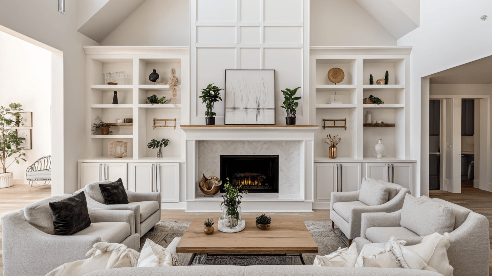DIY Built-In Fireplace Wall That Adds Instant Style - HelpWithDIY