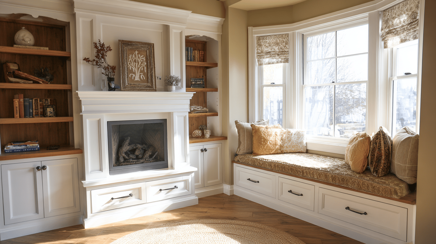 DIY Built-In Fireplace Wall That Adds Instant Style - HelpWithDIY
