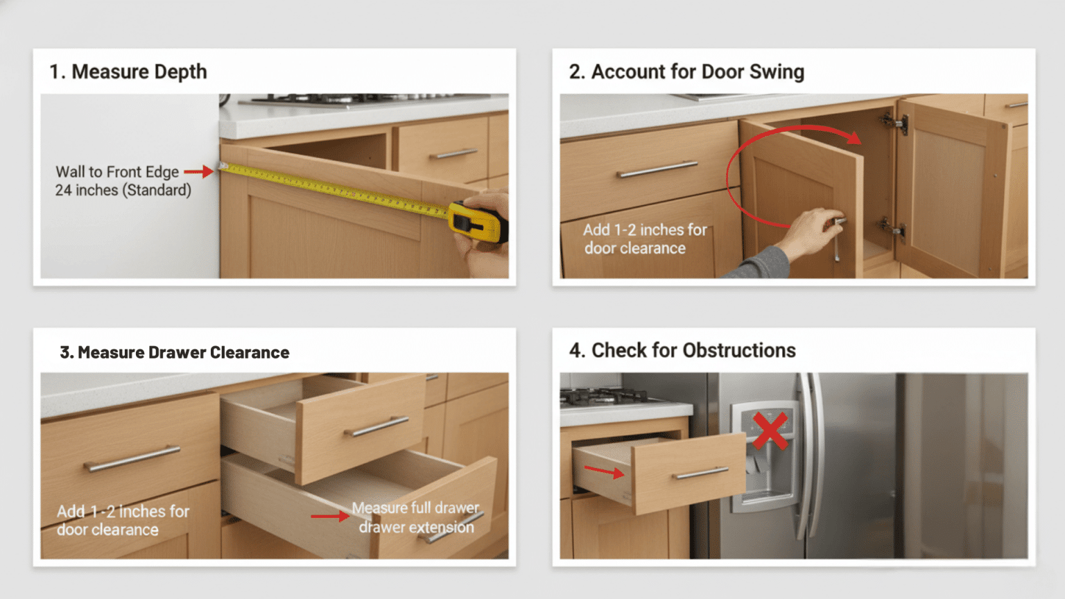 How Deep Are Kitchen Cabinets? A Guide to Standard Sizes - HelpWithDIY