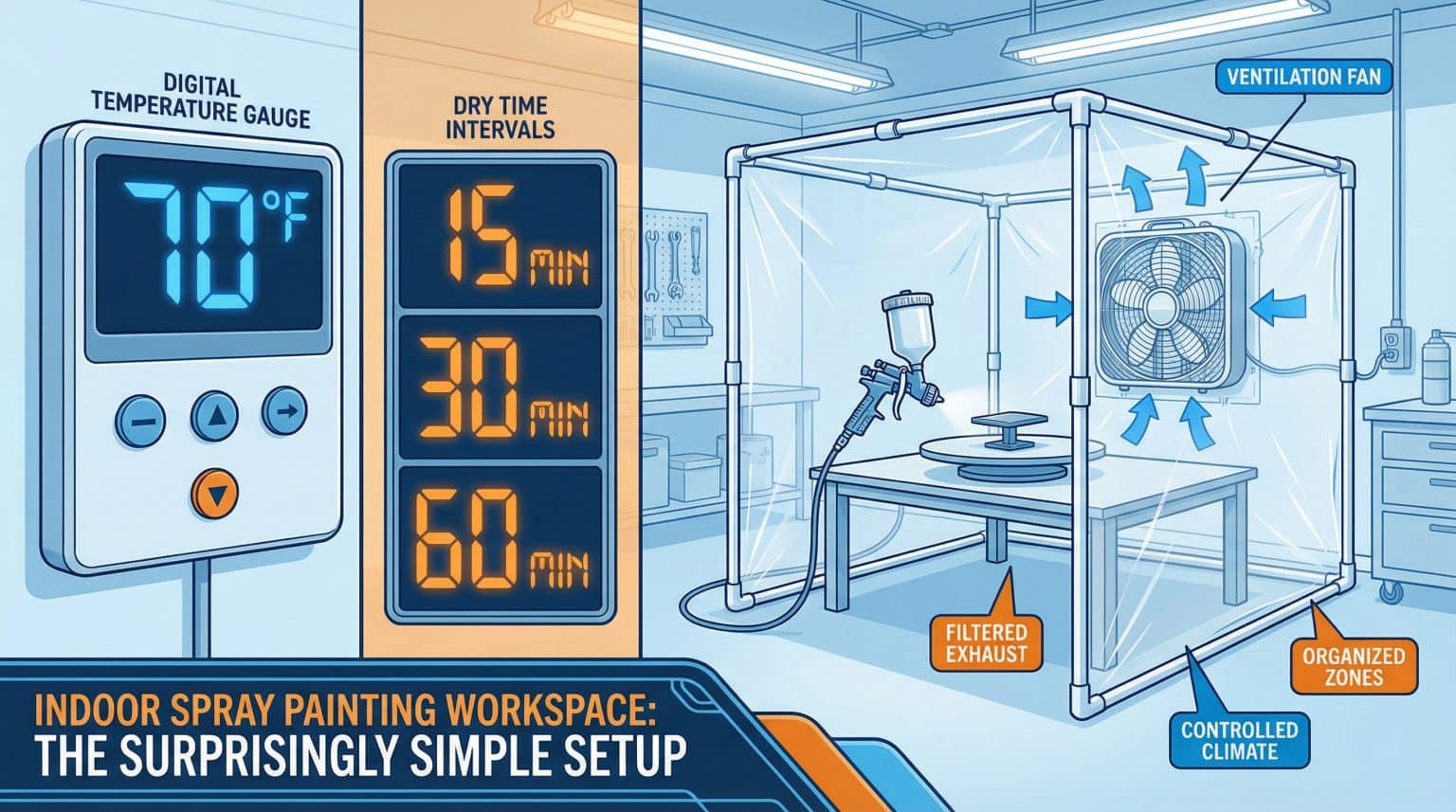 Indoor Spray Paint Dry Time Temperature, Safety Tips - HelpWithDIY