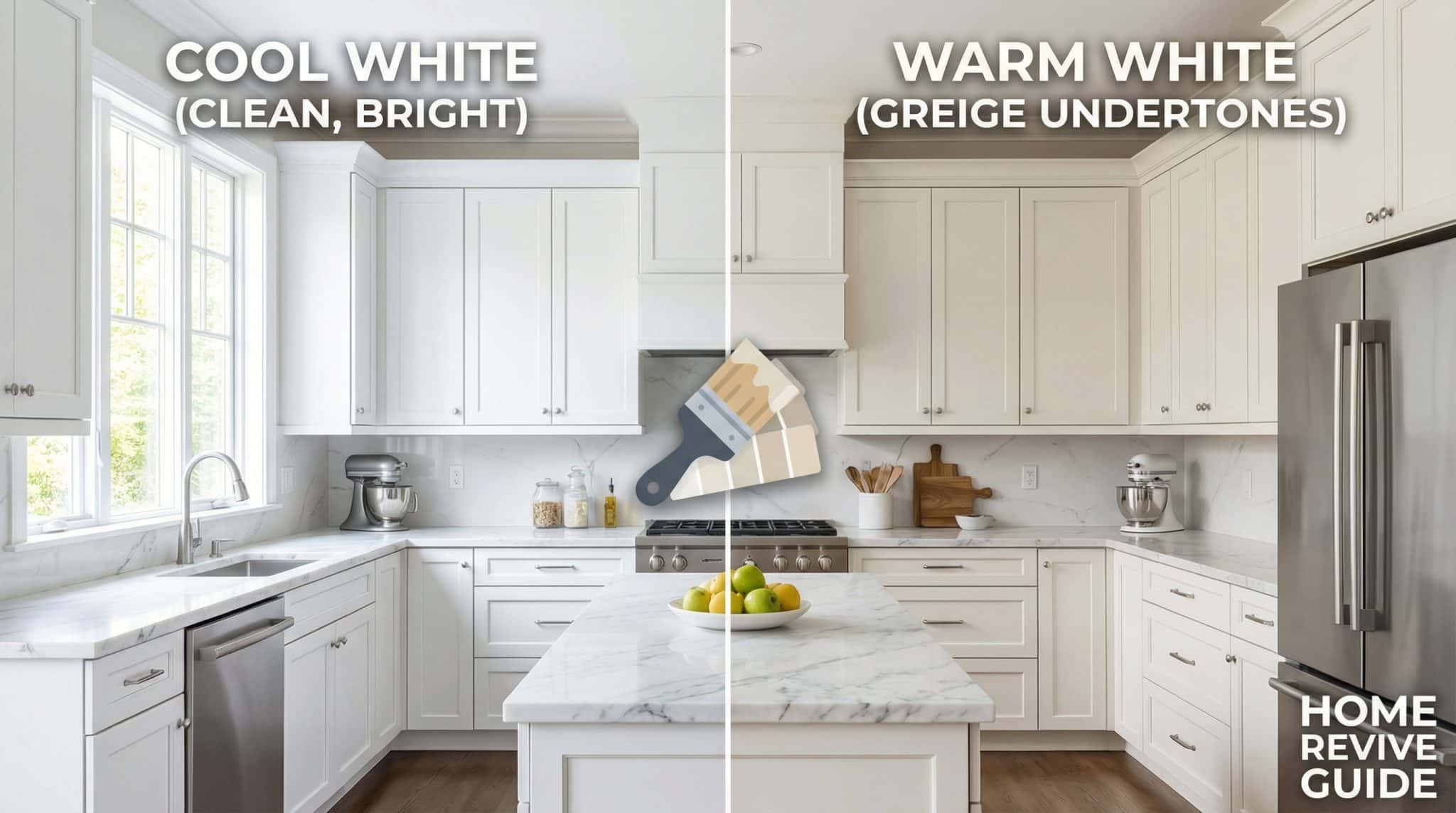 Pure White vs Spare White: Best for Kitchen Cabinets - HelpWithDIY