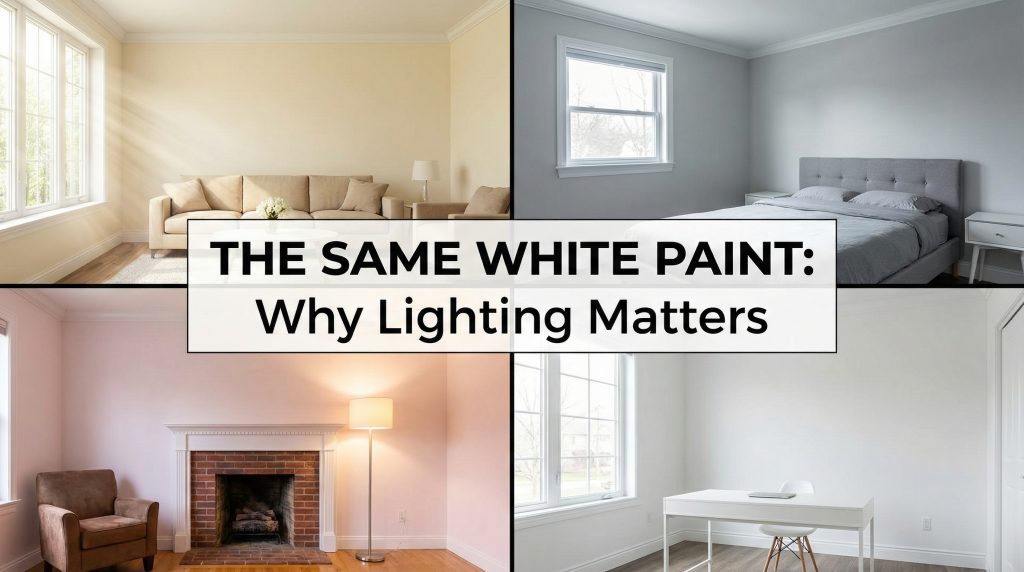White Paint Looks Different: Lighting, Undertones, Rooms - HelpWithDIY