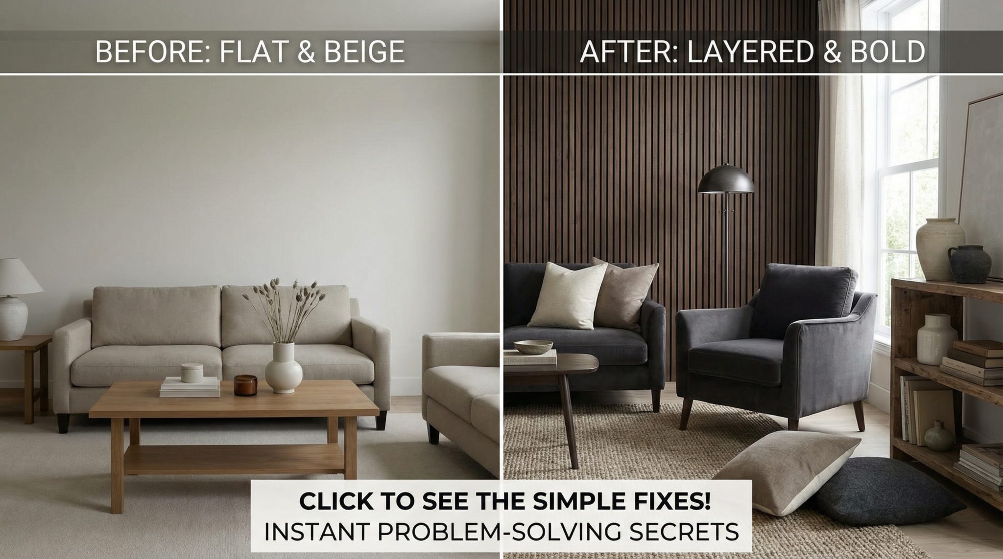 Flat Neutral Room Fixes: Texture, Contrast, Light - HelpWithDIY