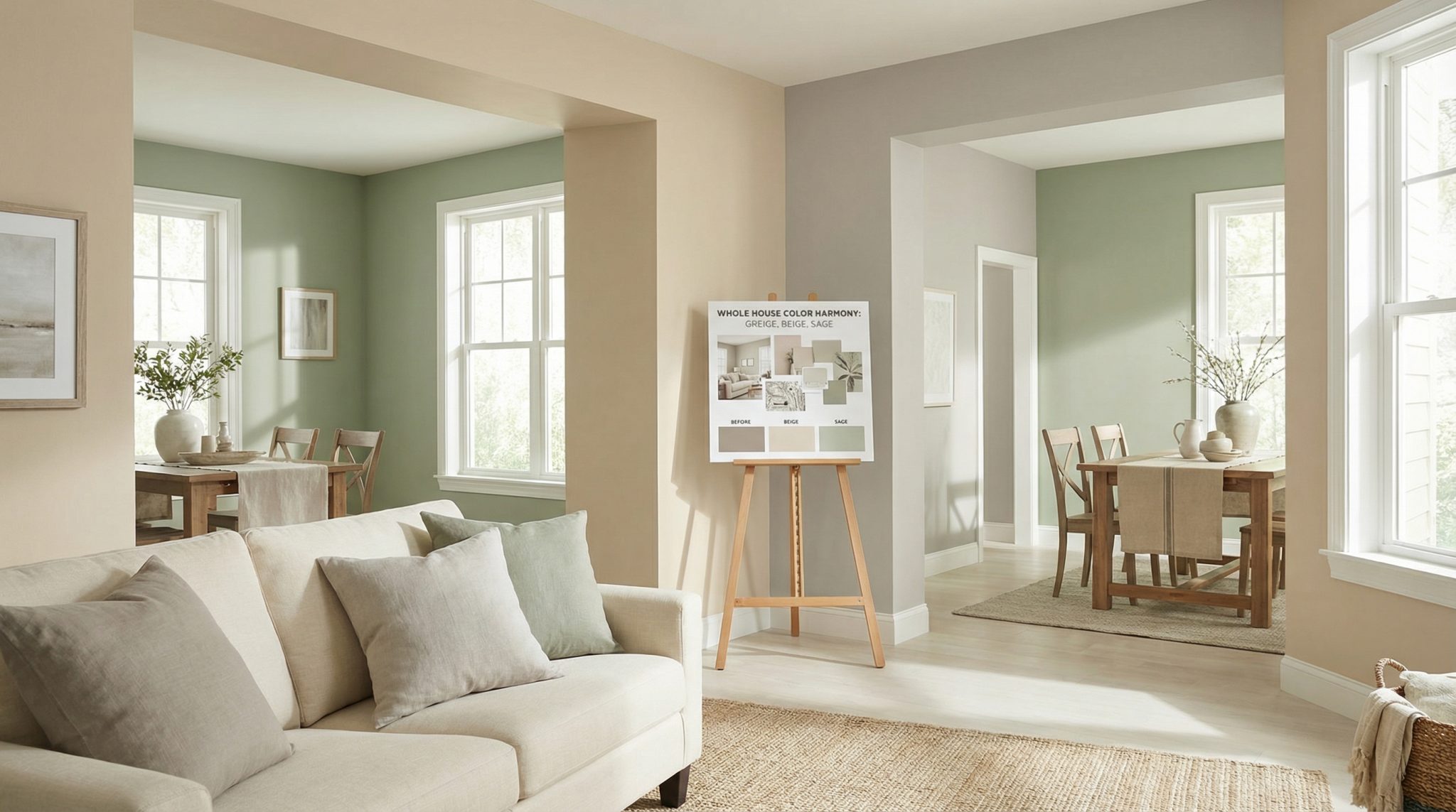 Whole-House Color Schemes That Flow Room to Room - HelpWithDIY
